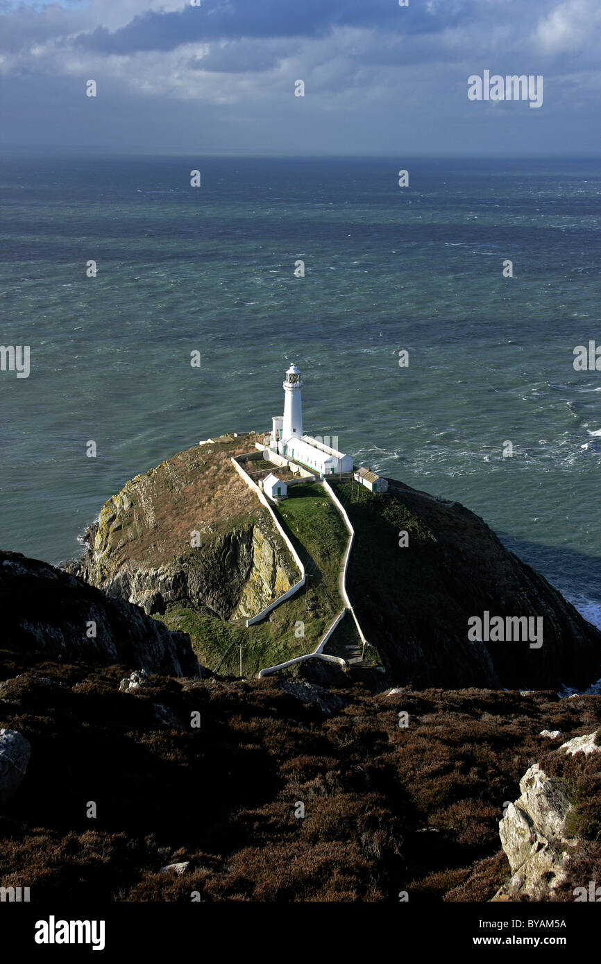 South Stack lighthouse near Holyhead, Isle of Anglesey, North Wales ...