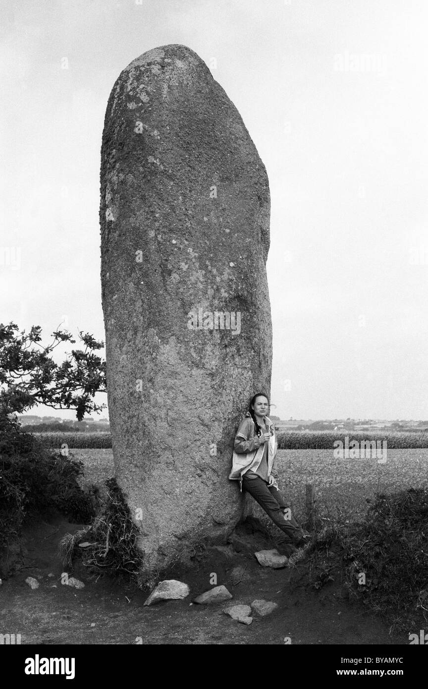 Menhir bretagne Black and White Stock Photos & Images - Alamy