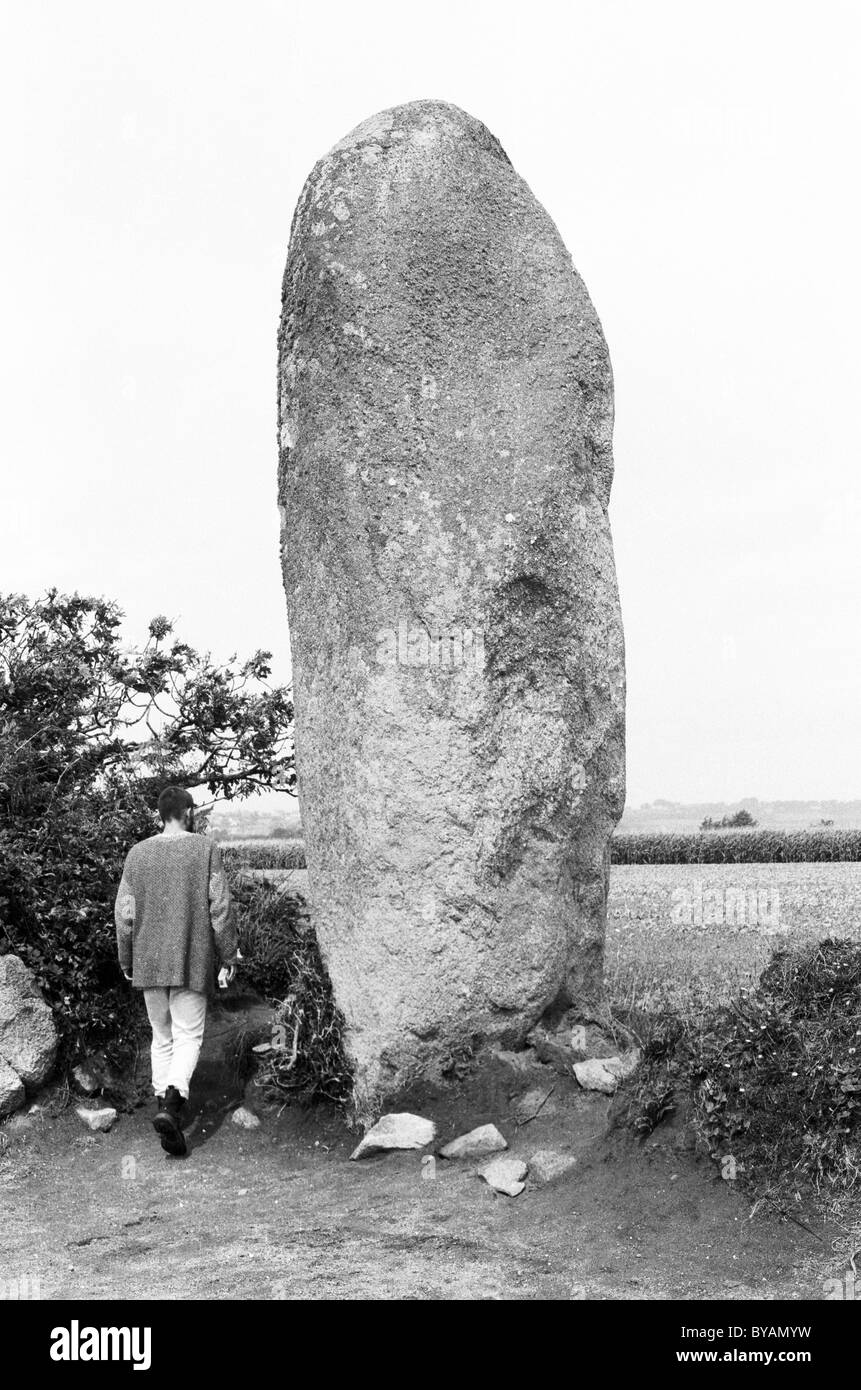 Menhir bretagne Black and White Stock Photos & Images - Alamy