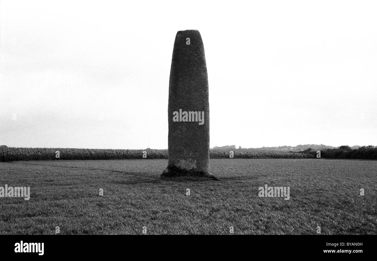 Menhir Bretagne Brittany France, standing stones Stock Photo - Alamy