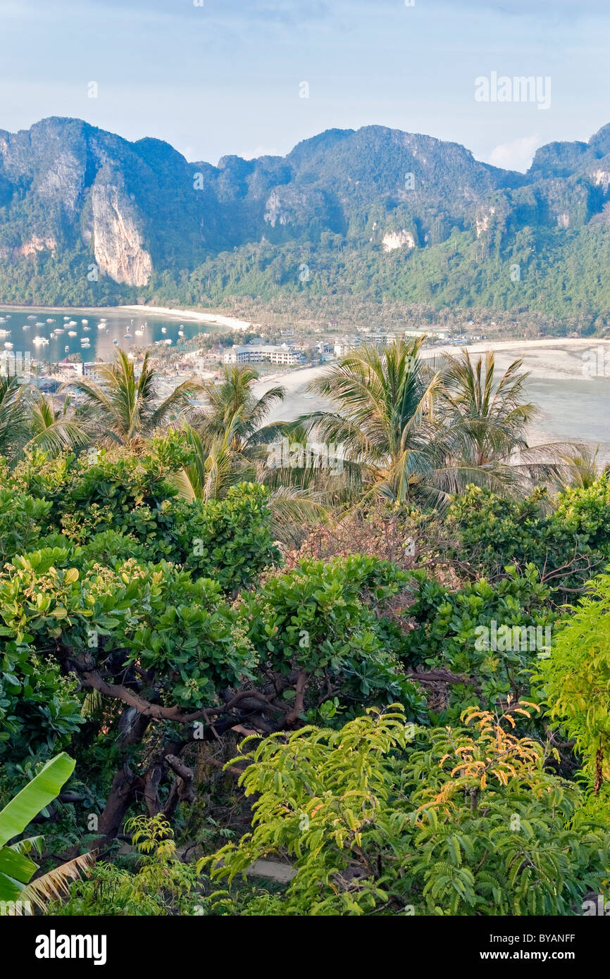 Ao Ton Sai (Tonsai Bay) and Loh Dalam Bay from the Viewpoint at Ko Nai ...