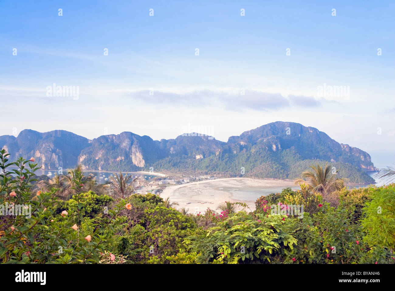 Ao Ton Sai (Tonsai Bay) and Loh Dalam Bay from the Viewpoint at Ko Nai ...