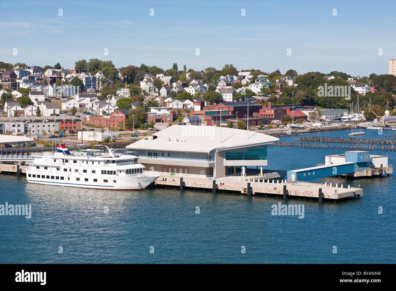 Small cruise ship docked at Ocean Gateway Terminal Visitor Information ...