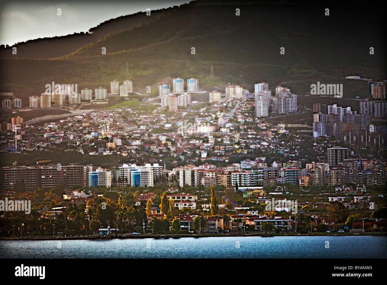 CRETE GREECE SHORELINE BUILDINGS Stock Photo - Alamy