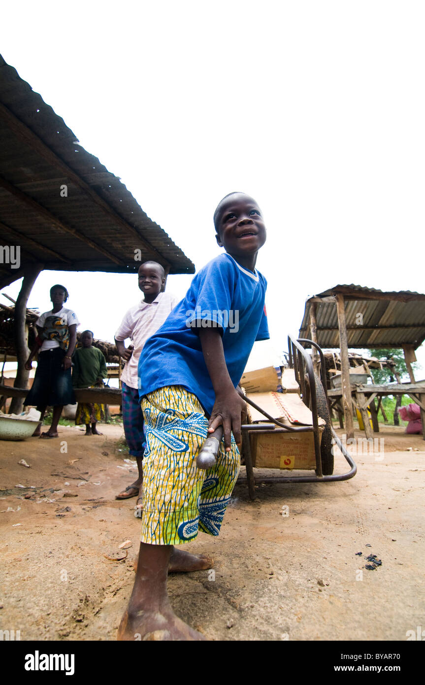 West african village hi-res stock photography and images - Alamy