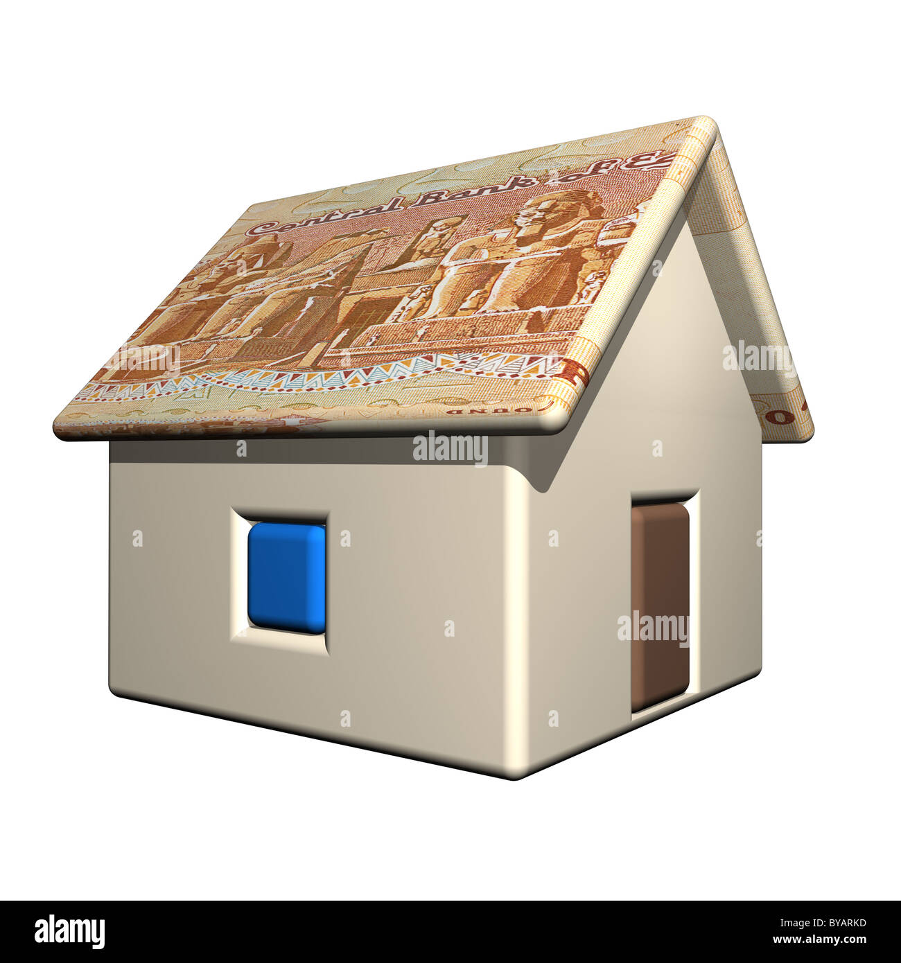 The egyptian house Cut Out Stock Images & Pictures - Alamy