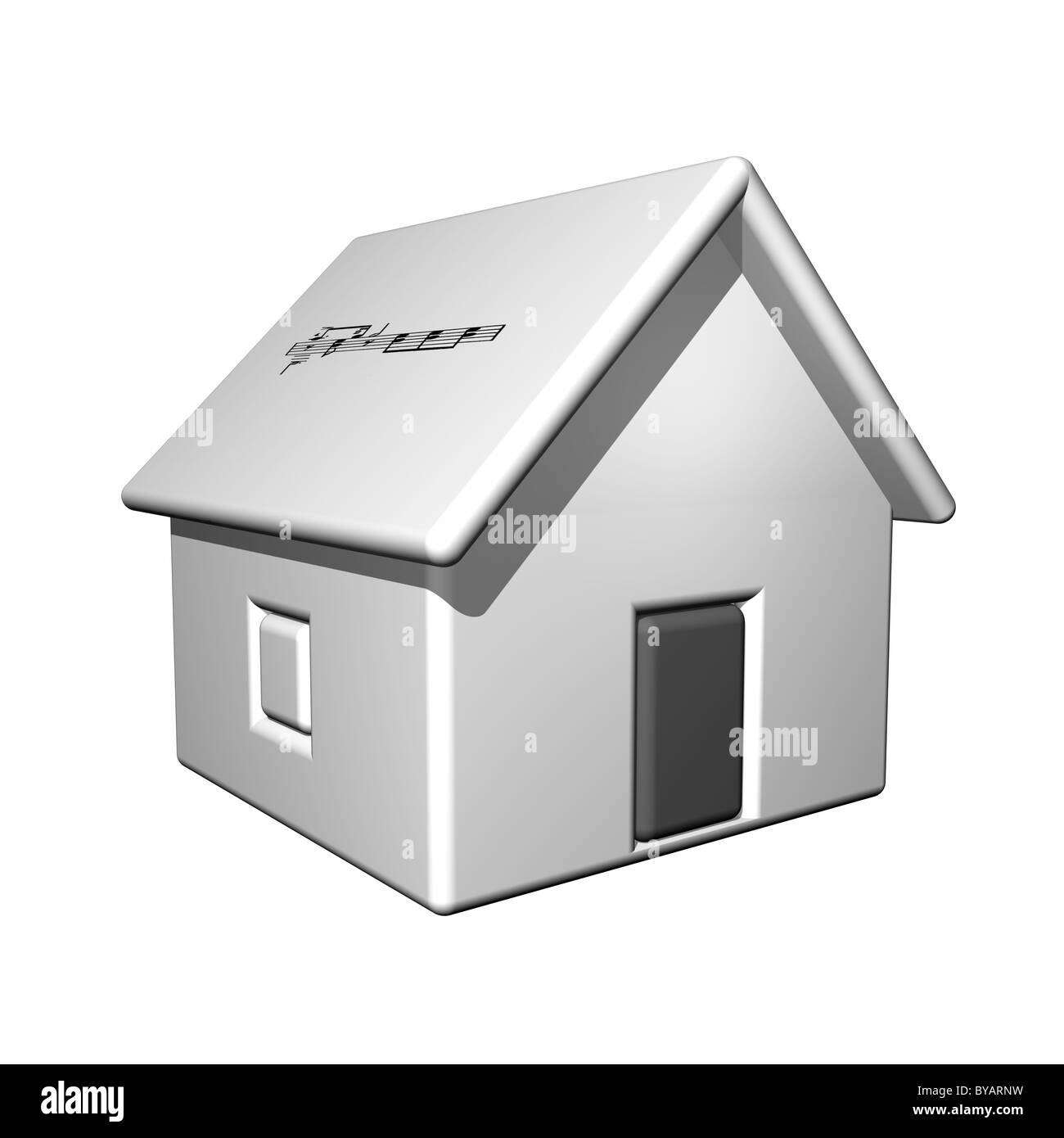 Small family house Black and White Stock Photos & Images - Alamy