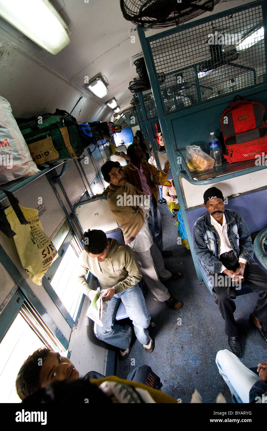 Indian train passengers hi-res stock photography and images - Alamy