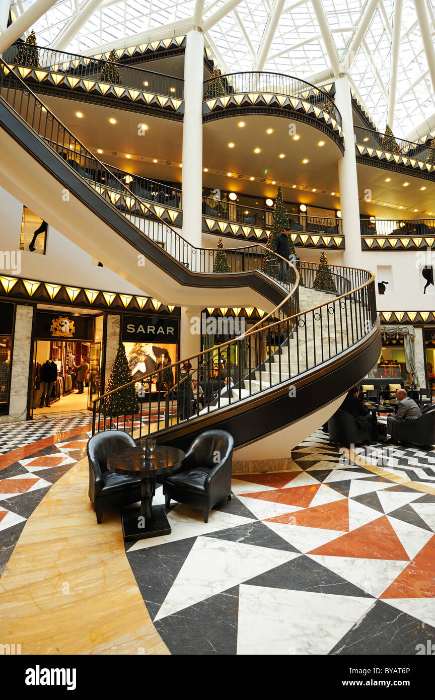 Interior, luxury department store Quartier 206, by architect Henry Cobb ...