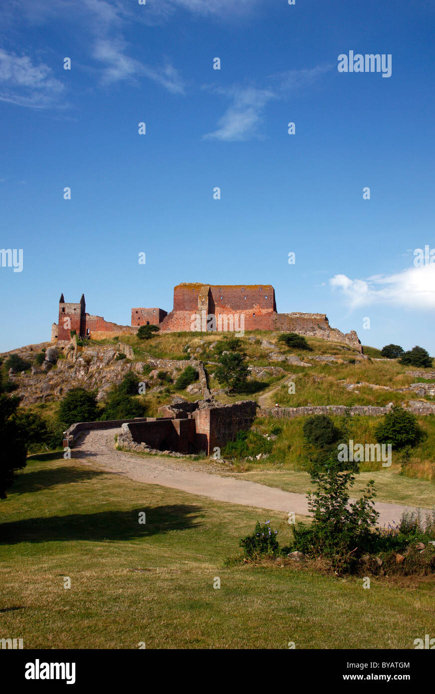 Hammershus castle ruins, Bornholm, Denmark, Europe Stock Photo - Alamy