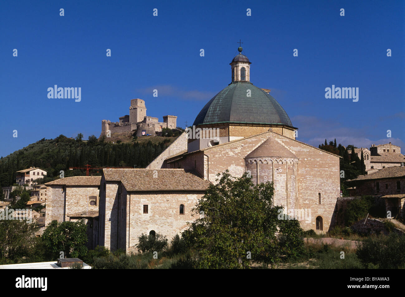Castle of assisi rocca maggiore hi-res stock photography and images - Alamy