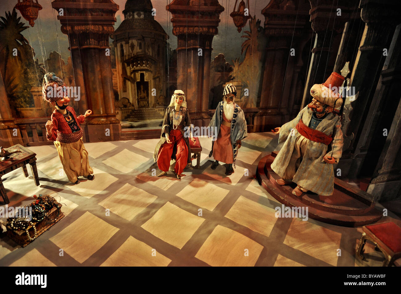 Puppets in the puppet theatre collection, Stadtmuseum, city museum ...