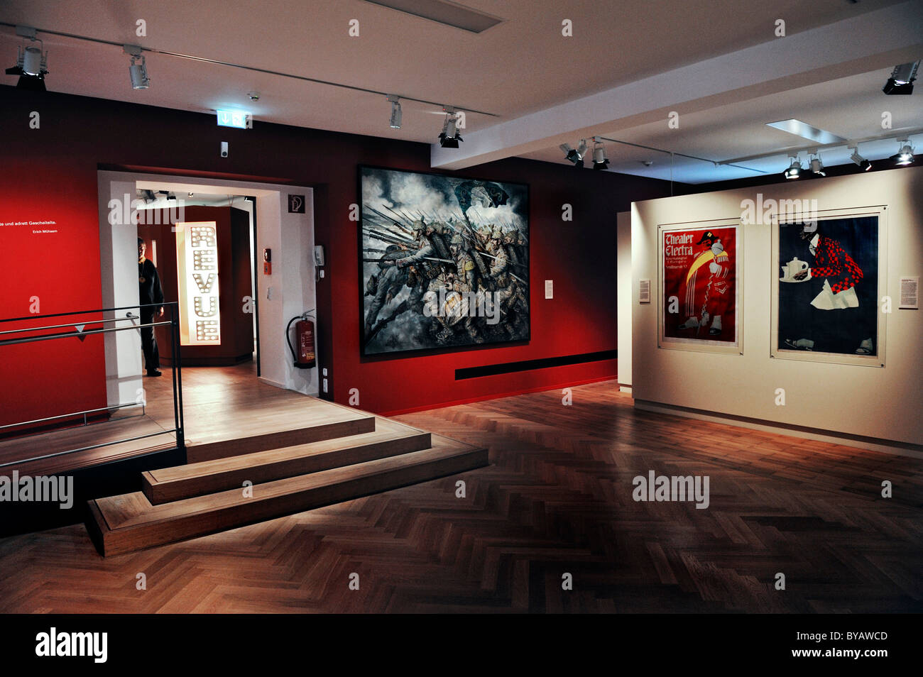 Paintings and posters, exhibition "Typical Munich", Stadtmuseum, city ...