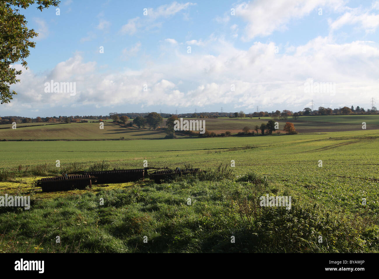 Autumn farming agricultural English country landscape Stock Photo - Alamy
