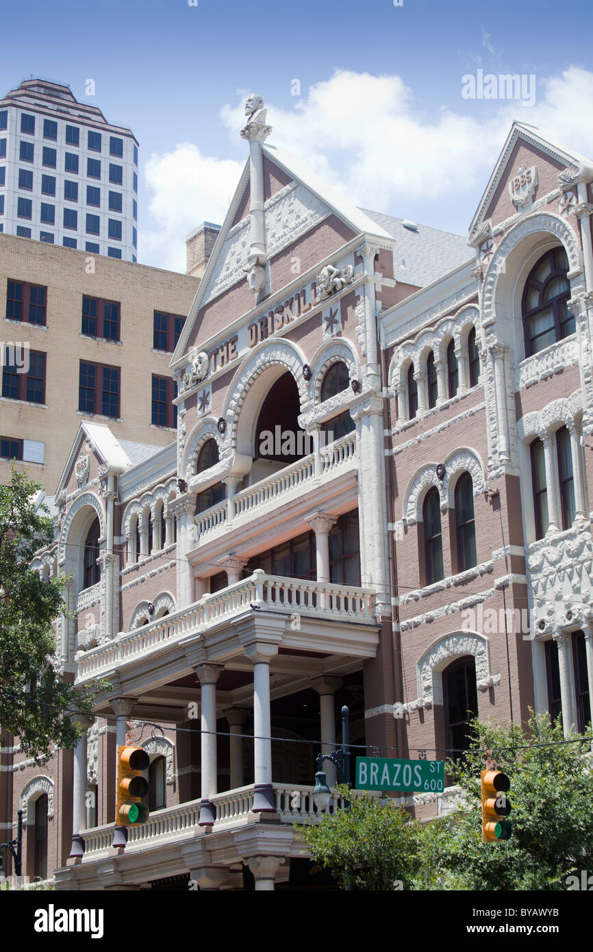 Driskill Hotel at Brazos and Sixth Street in entertainment district of ...