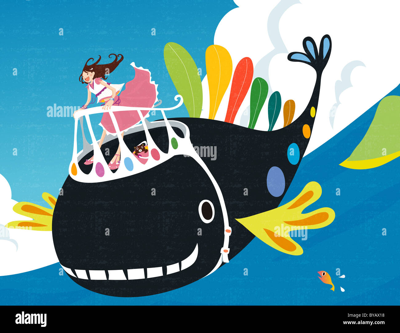 Riding a fish hi-res stock photography and images - Alamy