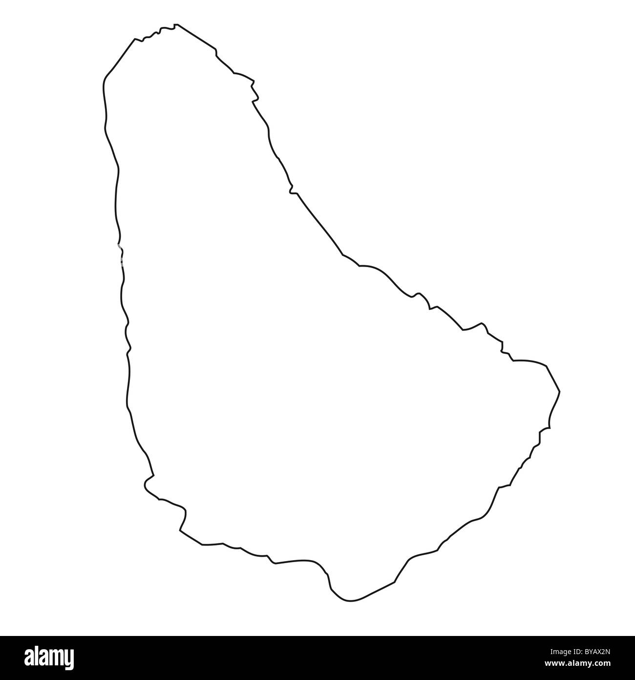 Map of barbados hi-res stock photography and images - Alamy