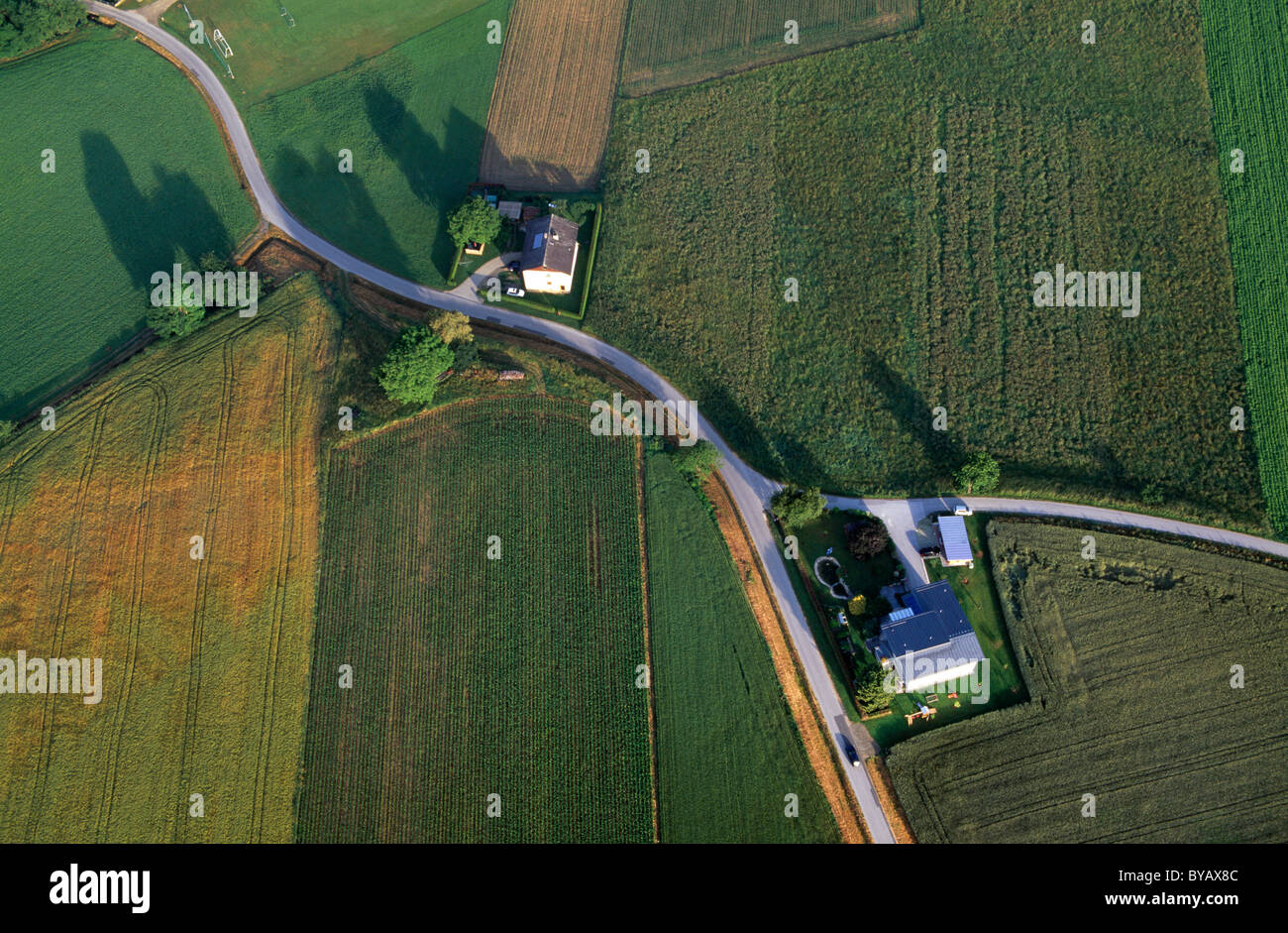Aerial Eastern Styria, Austria Stock Photo - Alamy