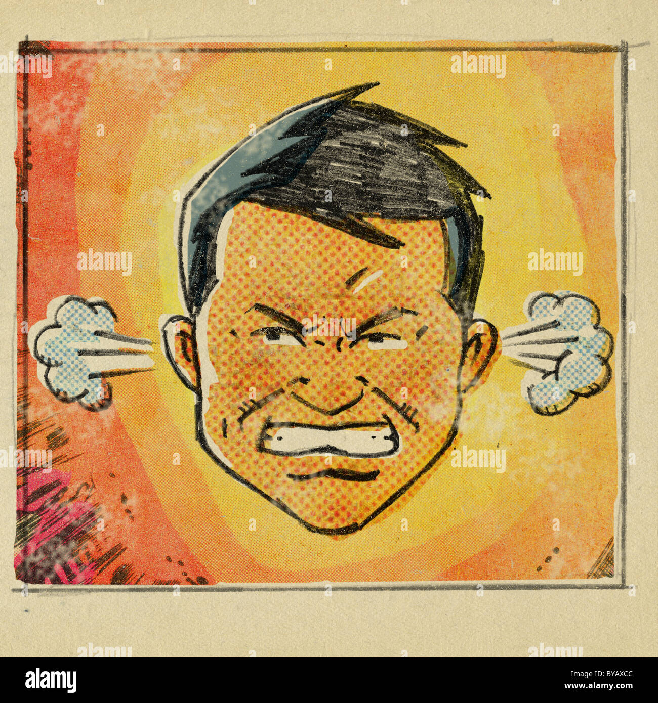 Frustration face painting hi-res stock photography and images - Alamy