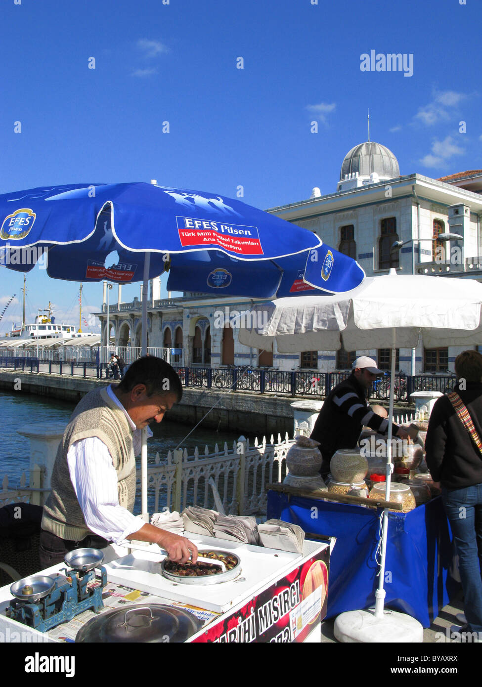 Harbourside Food Vendors, Ottoman Ferry Terminal, Princes Island of ...