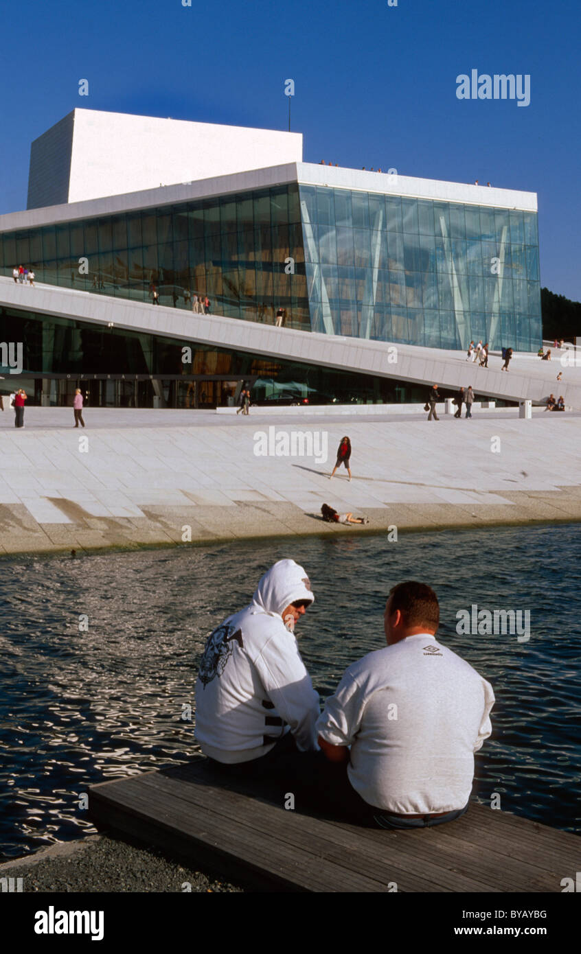 Opera House (Operahuset), Bjørvika-Bay, Oslo, Norway Stock Photo - Alamy