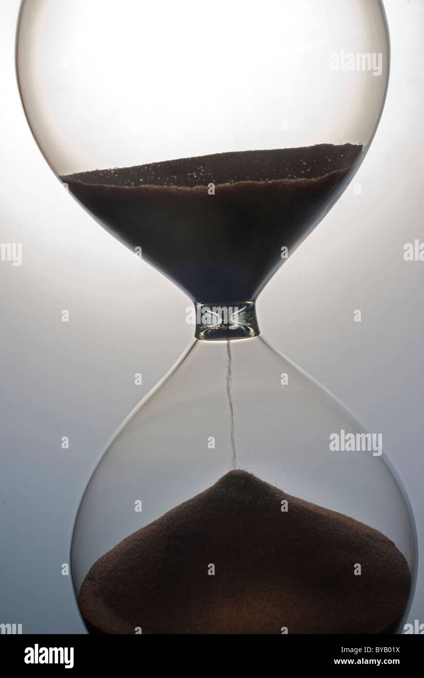 Hour glass with sand Stock Photo - Alamy