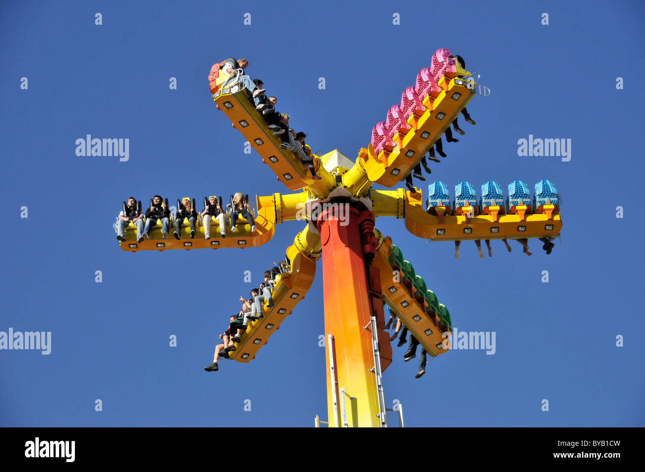 High Energy ride, Oktoberfest fair, Munich, Bavaria, Germany, Europe ...