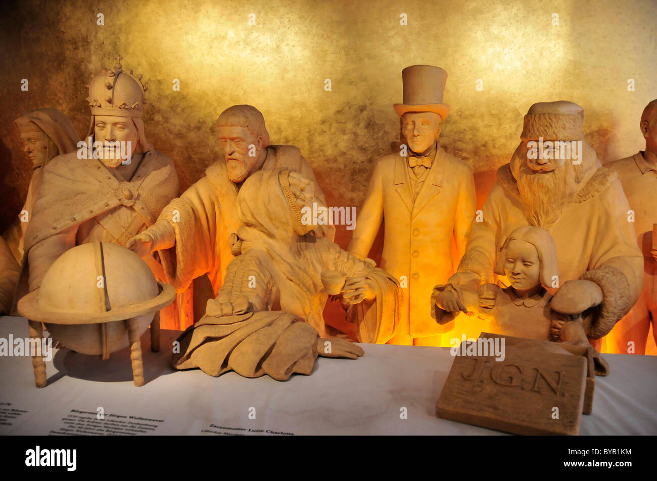 Marzipan figures in the Niederreger marzipan museum with Johann Georg ...