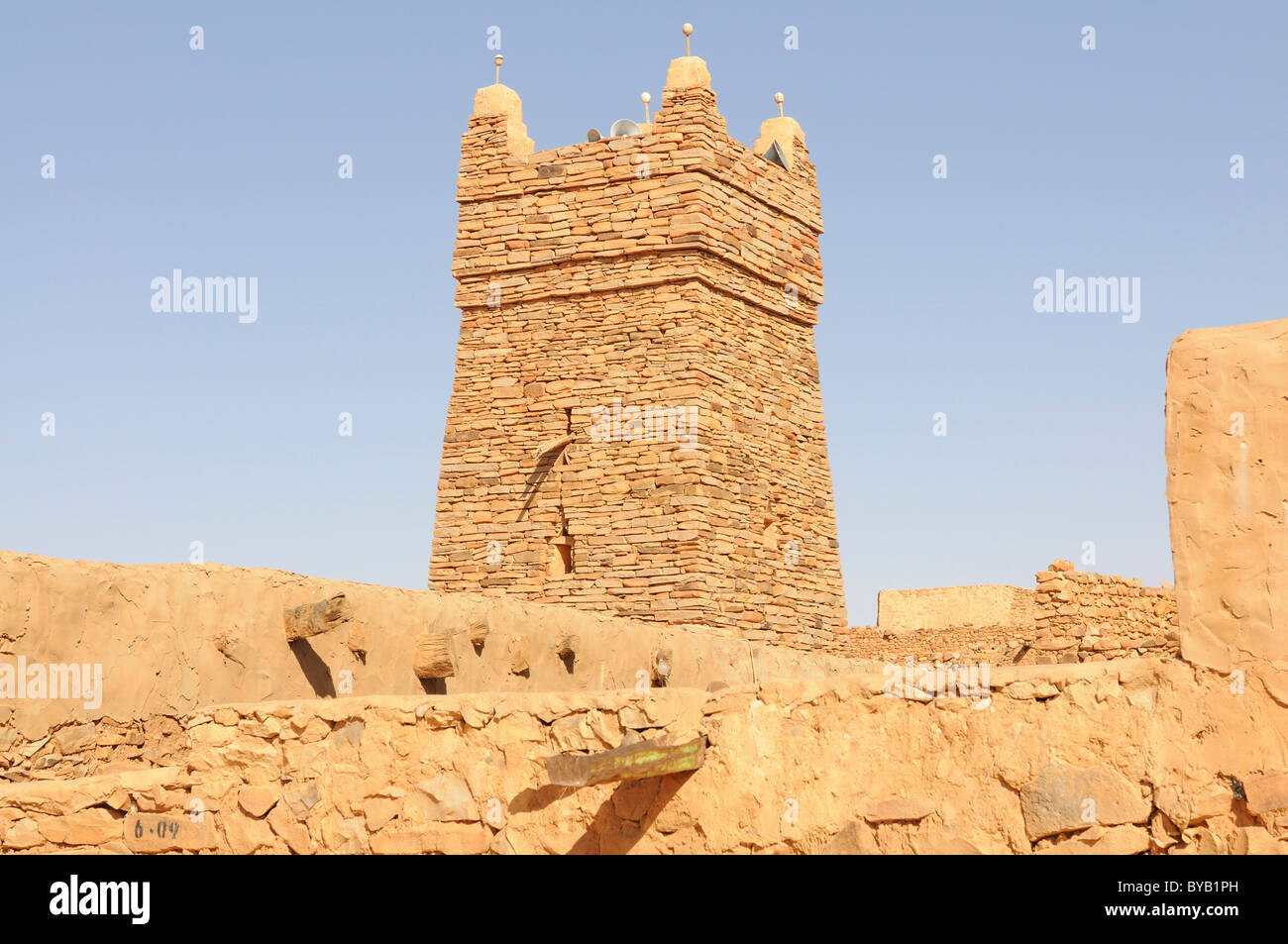 Chinguetti Mosque, Chinguetti, Mauritania, northwestern Africa Stock ...