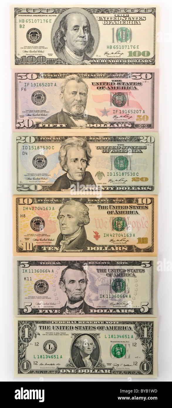 U.S. dollar banknotes Stock Photo - Alamy