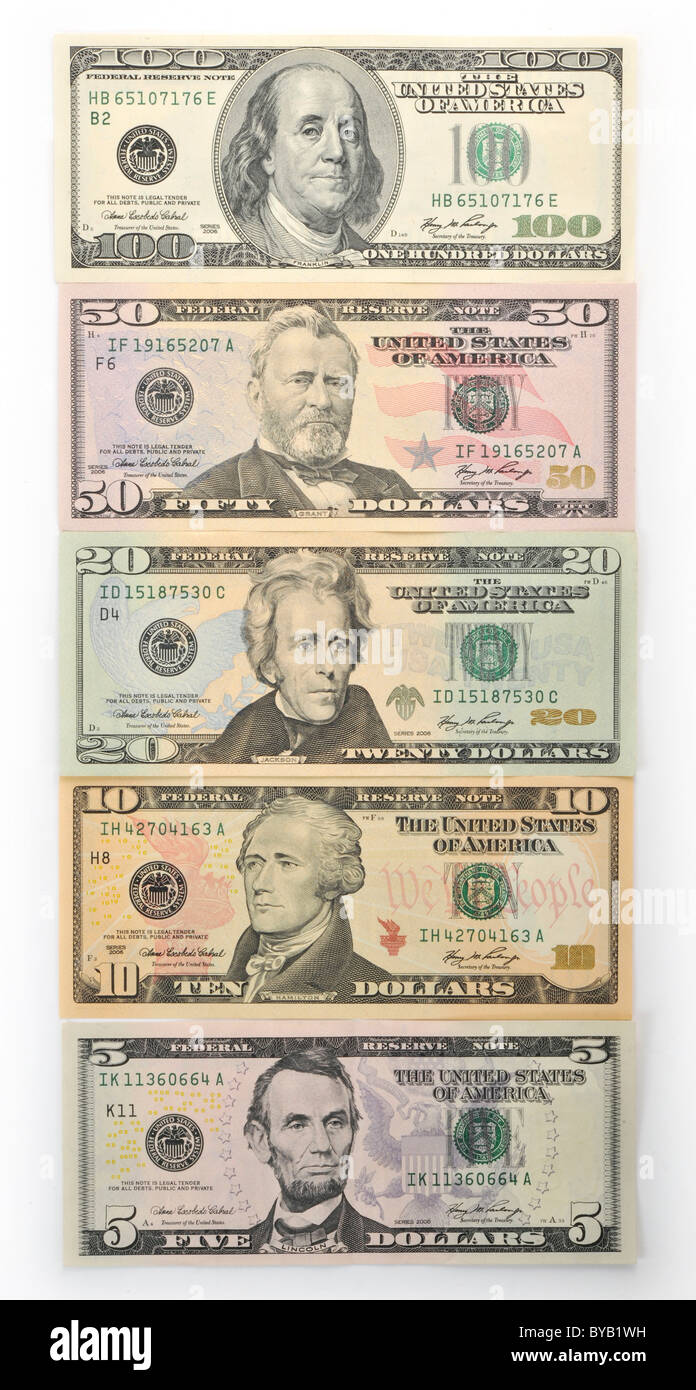 U.S. dollar banknotes Stock Photo - Alamy