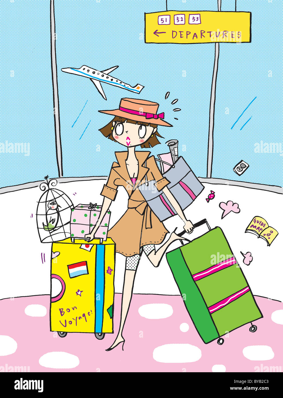 Piles of luggage airport hi-res stock photography and images - Alamy