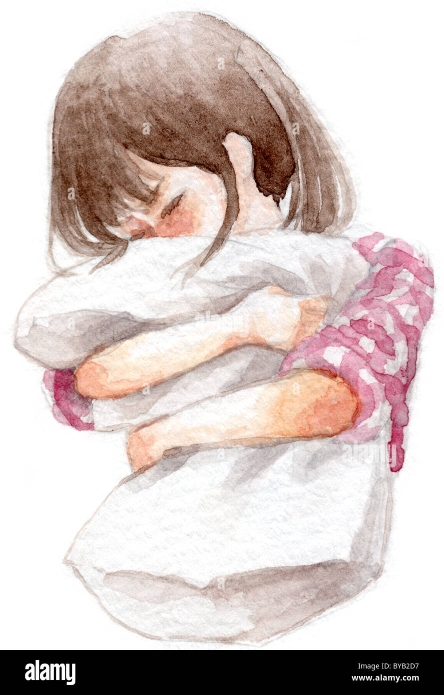 Clutching Pillow High Resolution Stock Photography and Images - Alamy