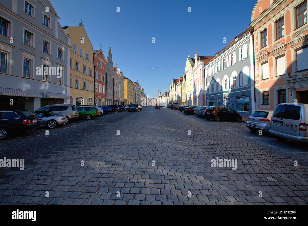 Old town of Landshut, Lower Bavaria, Bavaria, Germany, Europe Stock ...