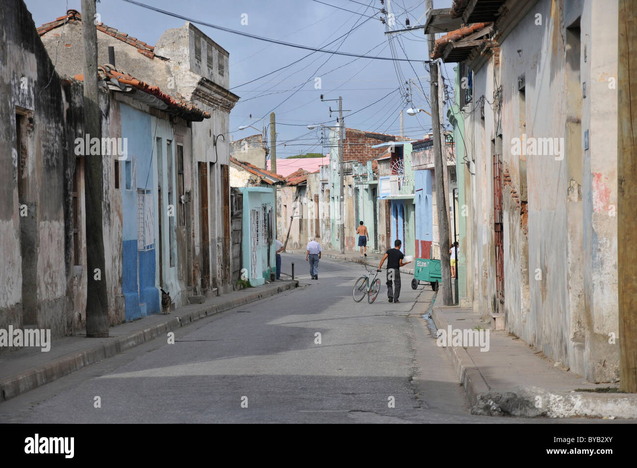 Historic district of Camagueey, Cuba, Caribbean, Central America Stock ...