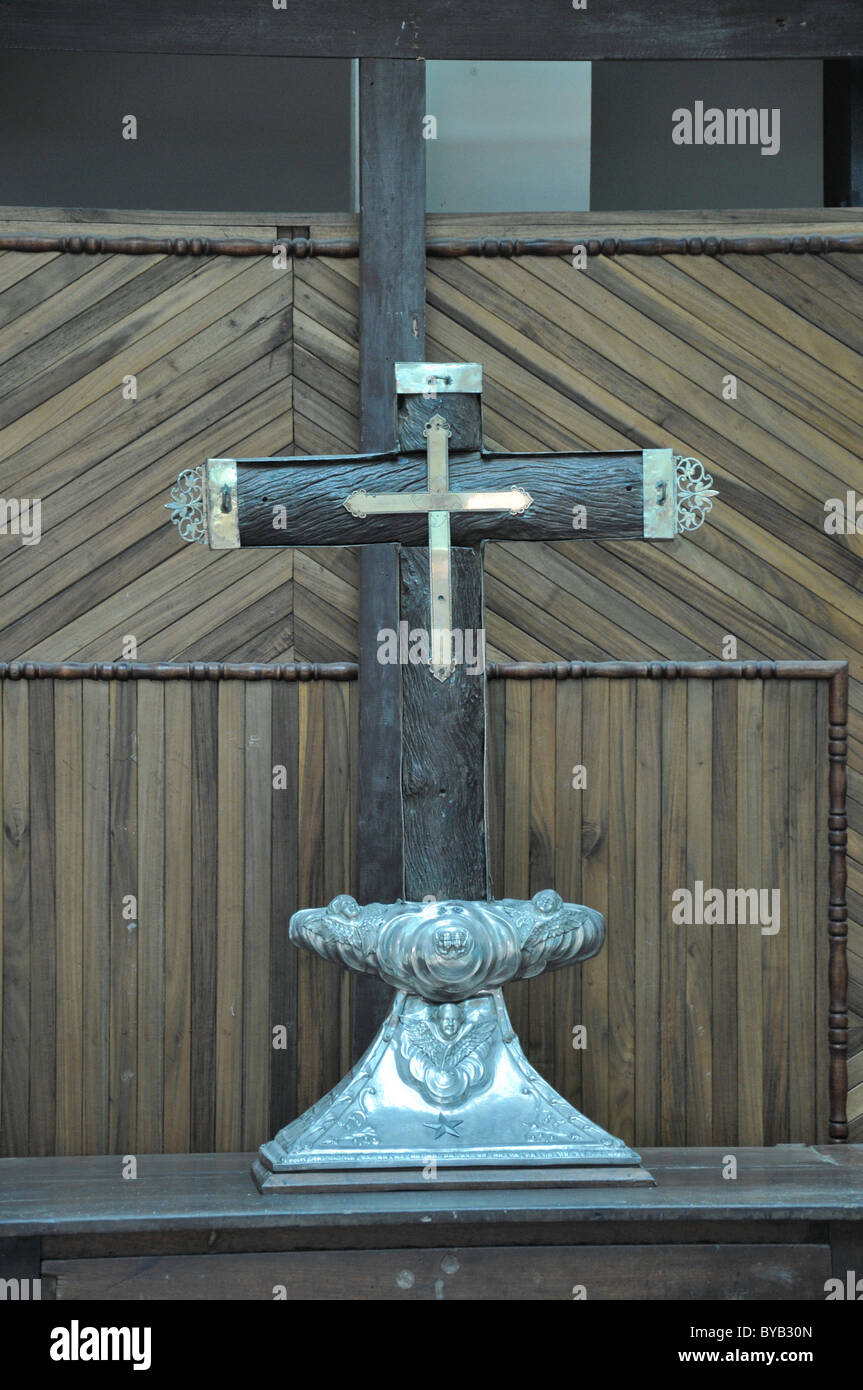 Cruz de Parra, historic centre of Baracoa, Cuba, Caribbean, Central ...