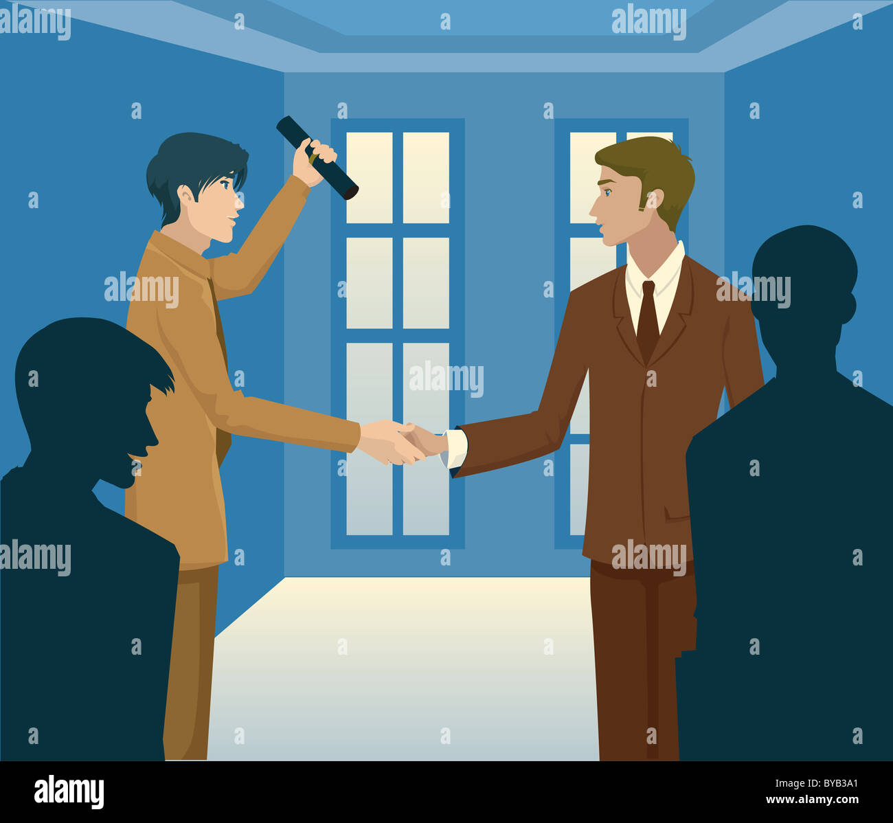 Man receiving diploma hi-res stock photography and images - Alamy