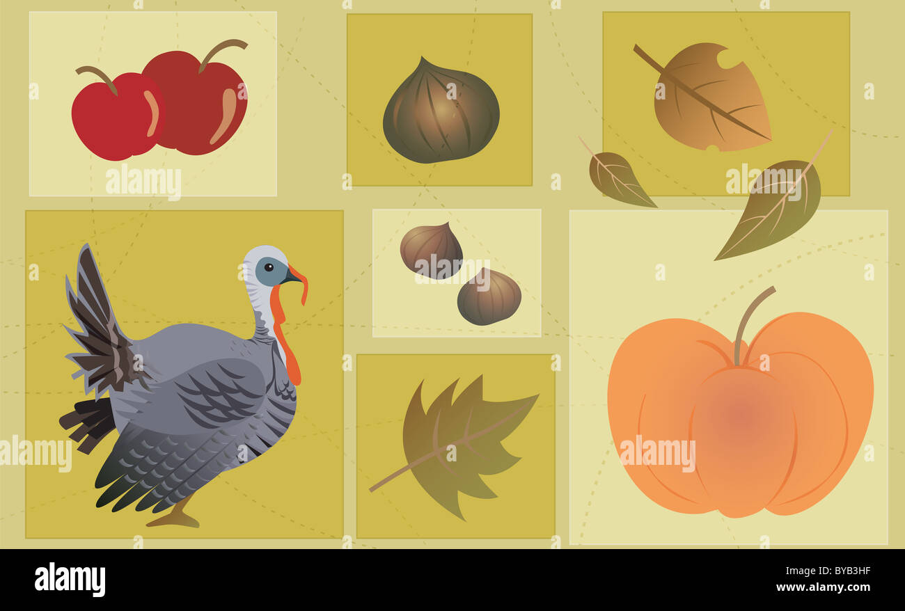 A Thanksgiving collage Stock Photo - Alamy