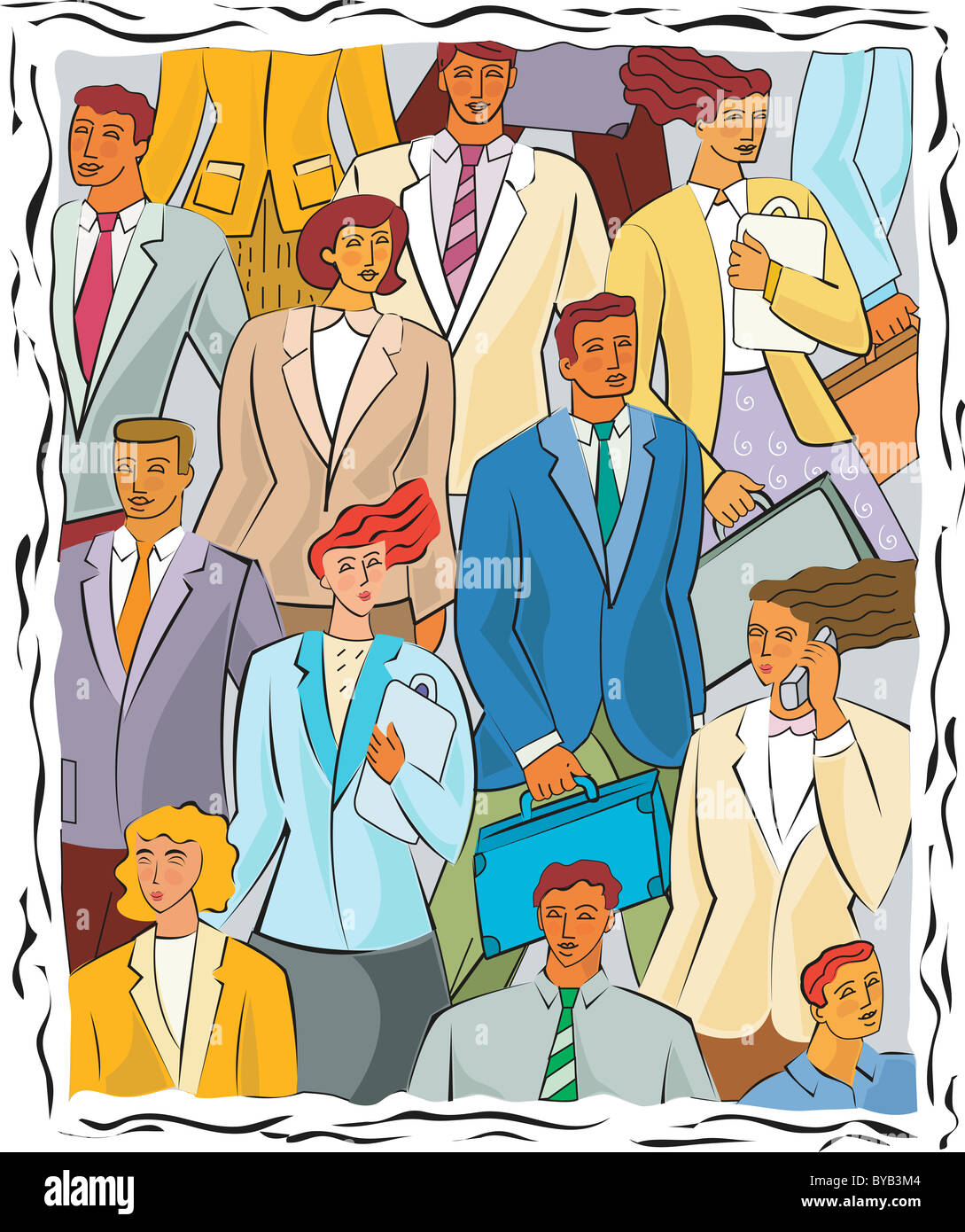 A business crowd Stock Photo - Alamy