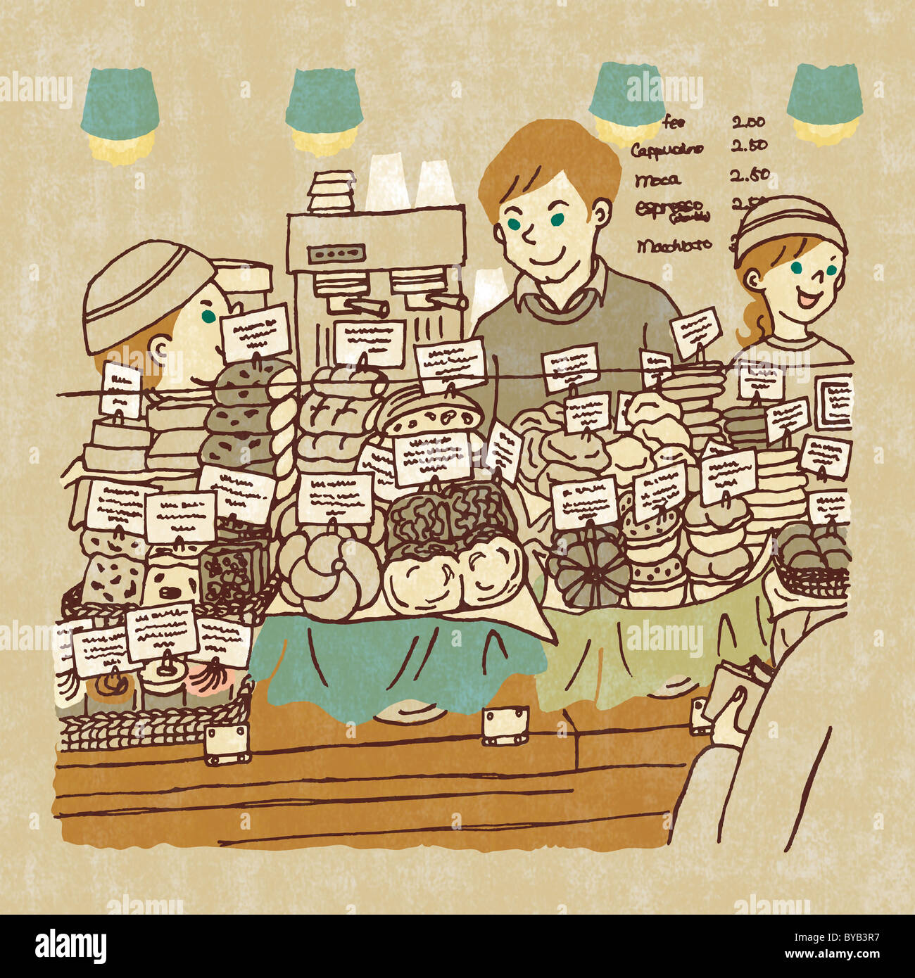 A busy bakery Stock Photo - Alamy