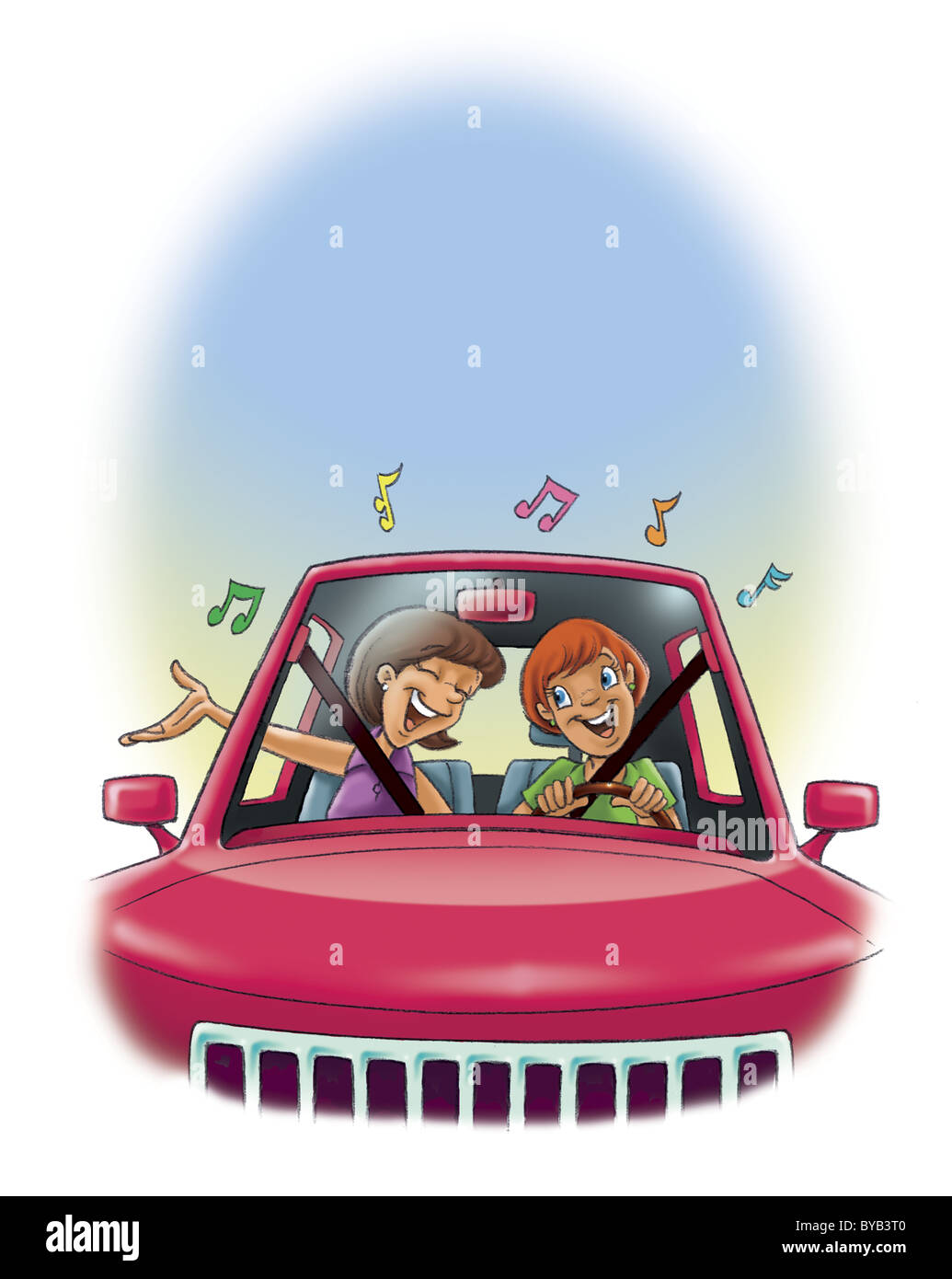Couple Sitting On Car Cut Out Stock Images And Pictures Alamy