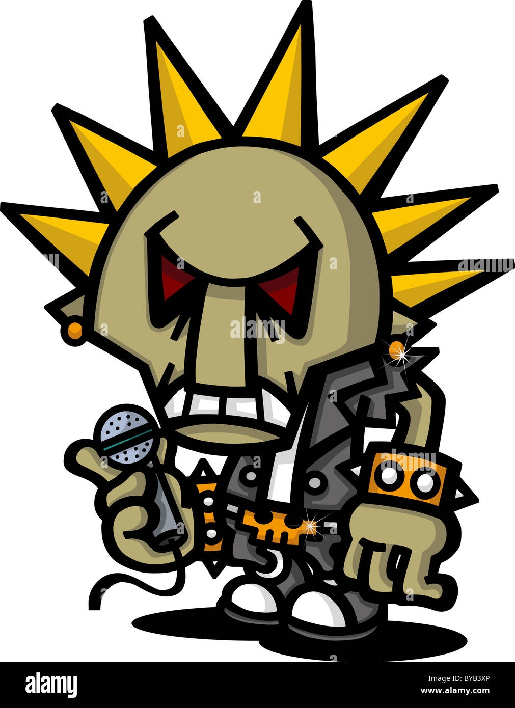 A punk character Stock Photo - Alamy