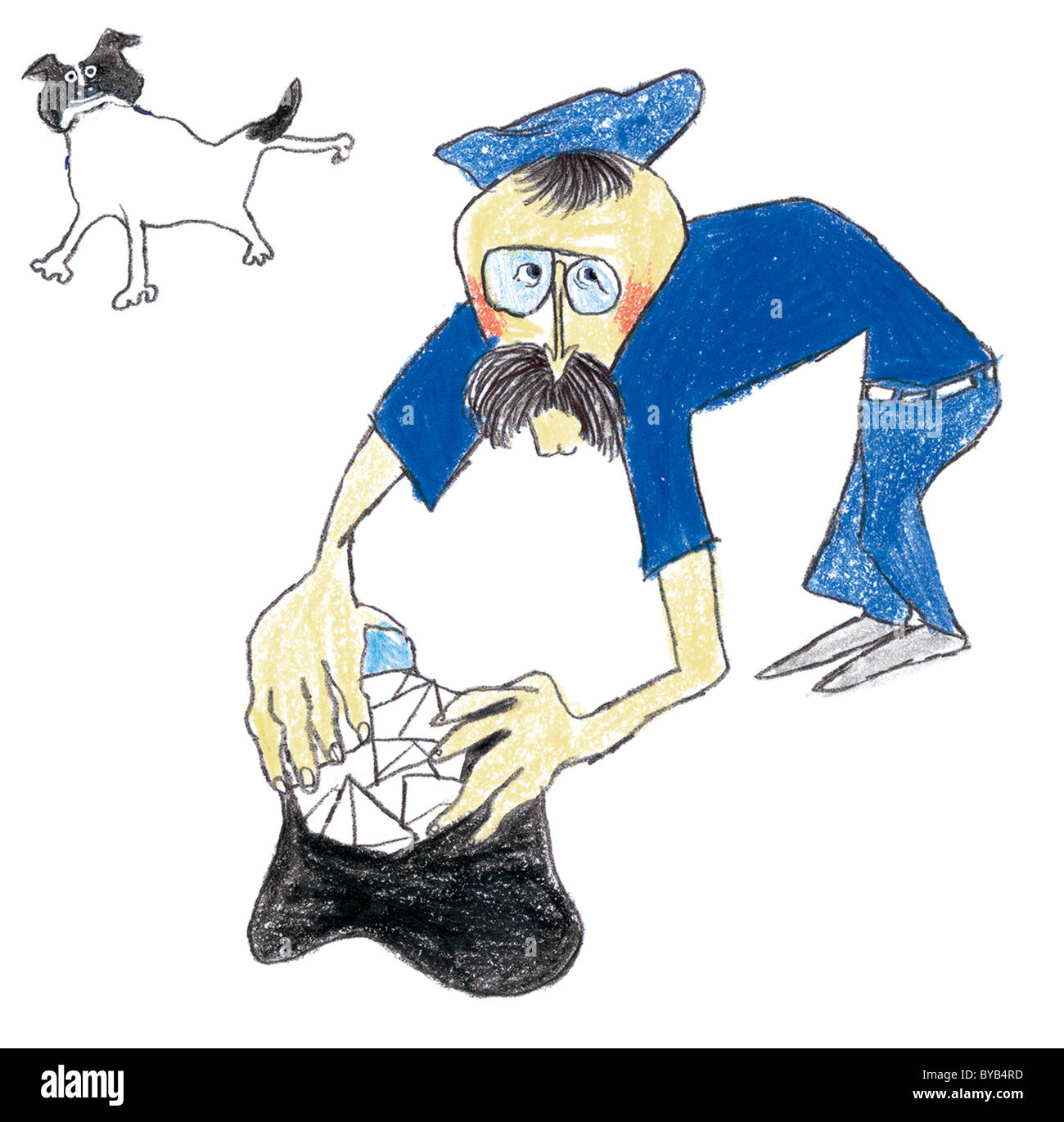 Postman and dog hi-res stock photography and images - Alamy