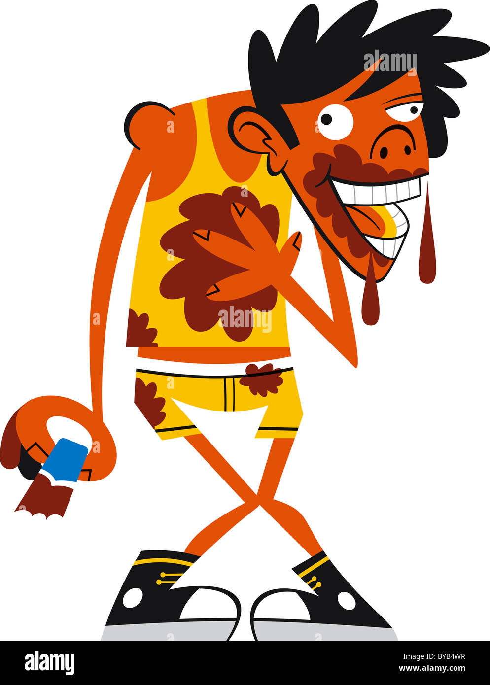 Melted face smile hi-res stock photography and images - Alamy