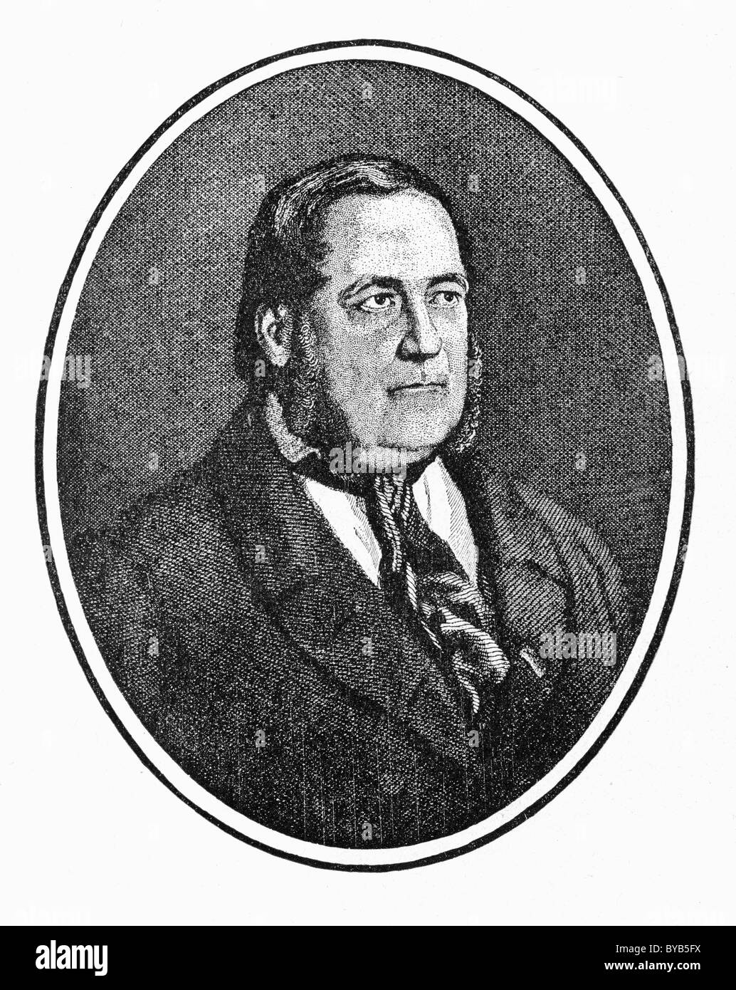 Adalbert Stifter, 1805 to 1868, writer, painter, portrait, reproduction ...