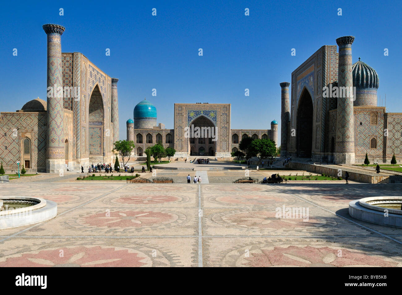 Registan Square in Samarkand, Unesco World Heritage Site, Silk Road ...