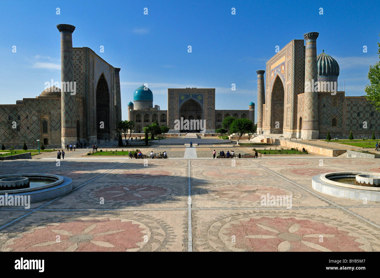 Registan Square in Samarkand, Unesco World Heritage Site, Silk Road ...