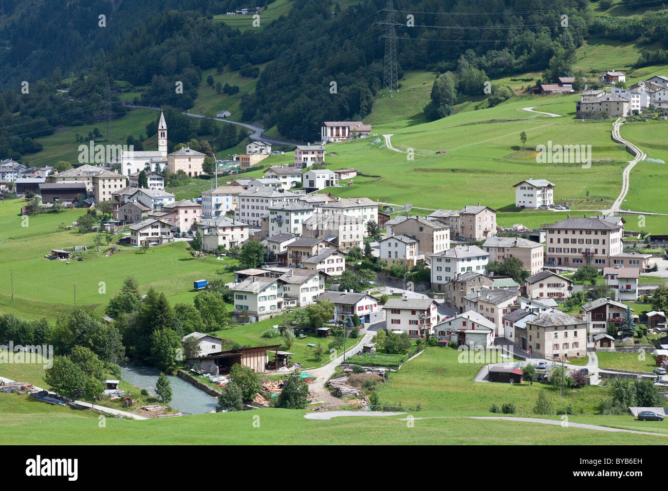 View on rhaetian railway hi-res stock photography and images - Alamy