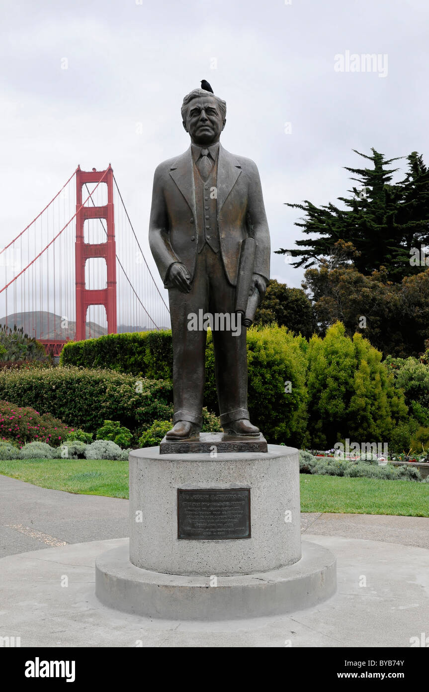 Monument to Joseph B. Strauss, 1870-1938, builder and architect, Golden ...