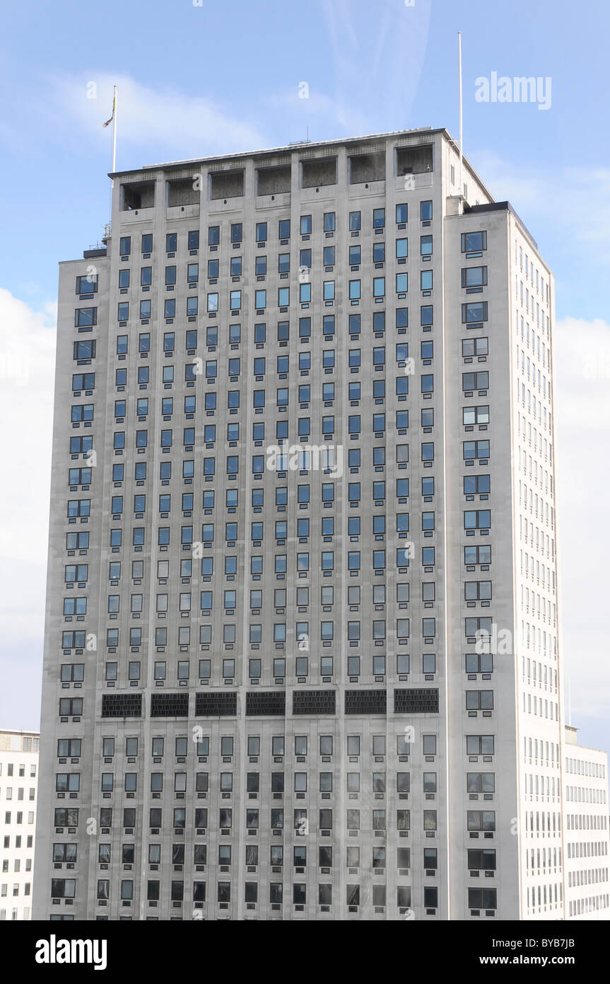 Detail of a modern office buildings in central London, England, United ...